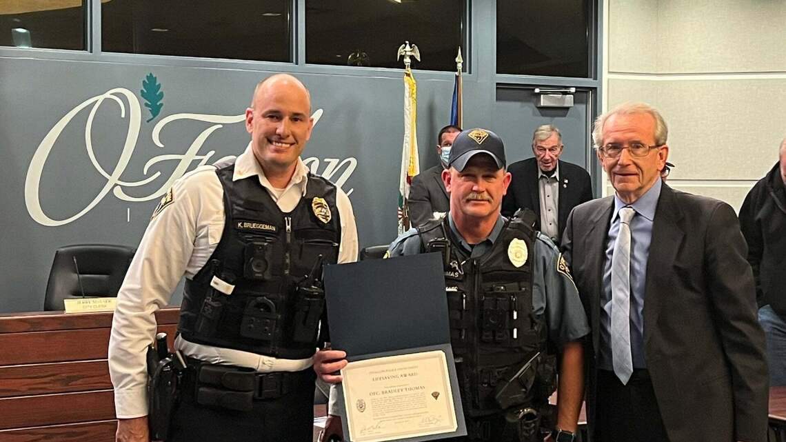 O’Fallon IL police officer saves the life of another man | Belleville ...