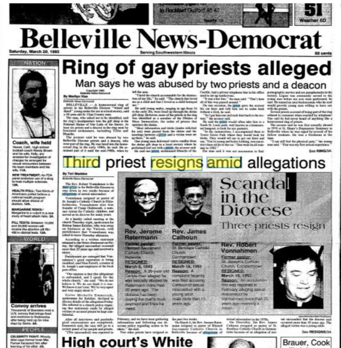 Priest sexual-abuse scandal rocked Belleville, IL, 30 years ago ...